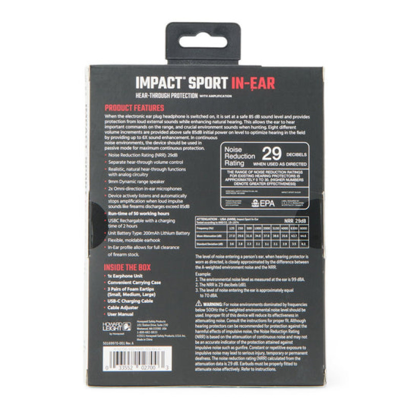 Активні беруші Howard Leight IMPACT® SPORT Electronic Shooting Earbuds